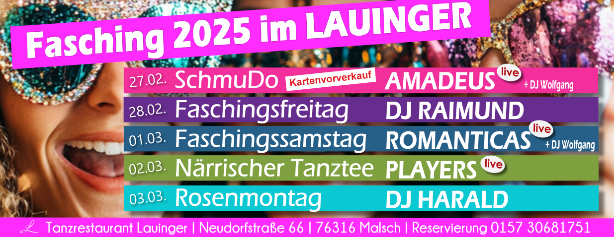 Tanzrestaurant Lauinger Malsch _ Tanzlokal Lauinger Malsch Programm ...